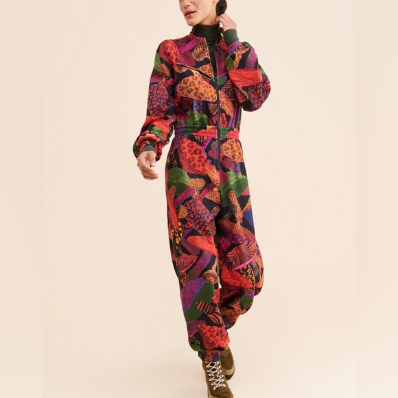 FARM Rio | Pants & Jumpsuits | Nwt Leopard Mushroom Jumpsuit | Poshmark